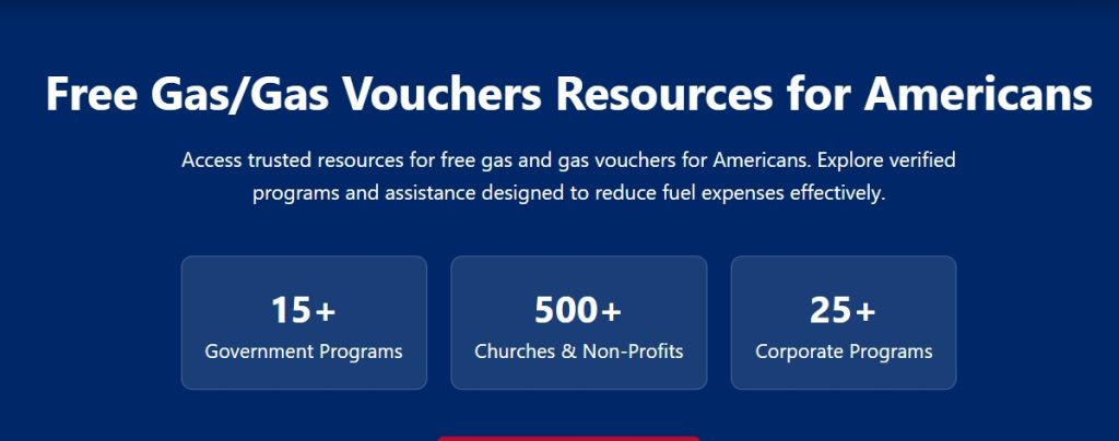Free Gas & Gas Voucher Programs in the U.S. – Gov, Nonprofit ...